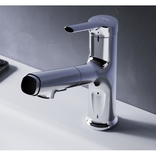 Смеситель для раковины Am.pm F85B02900 X-Joy S, с вытяжным изливом, хром