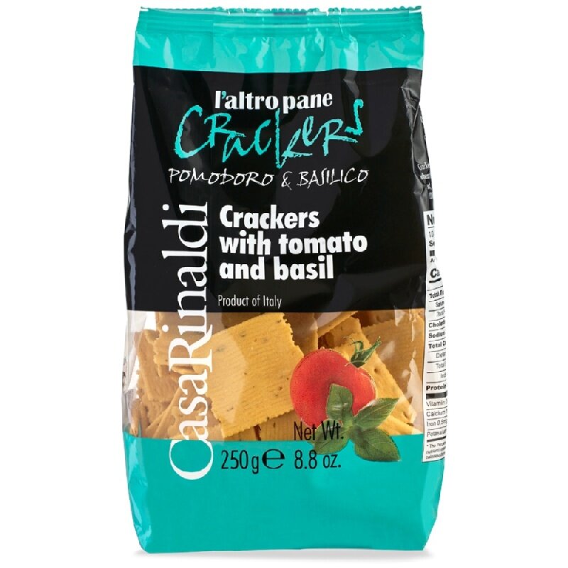 Хлебцы Casa Rinaldi крекеры с помидорами и базиликом /пакет/ 250г
