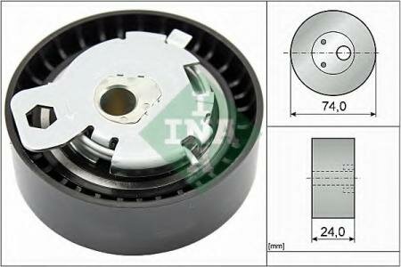Ролик натяжной ремня ГРМ FORD: FIESTA/FOCUS/TOURNEO CONNECT/TRANSIT CONNECT 1.8DI/TDDI/TDCI 00- INA 531049710