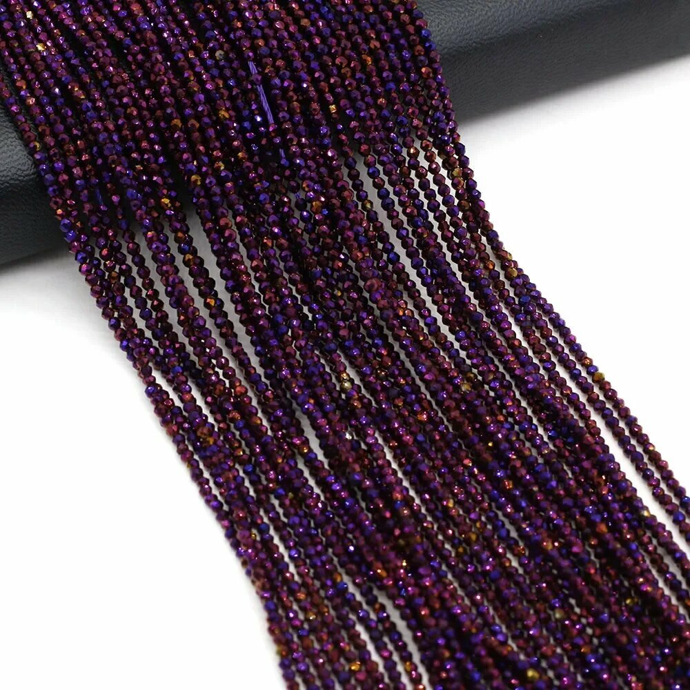 Бусины из полудрагоценных камней Фиолетовый, Fuchsia