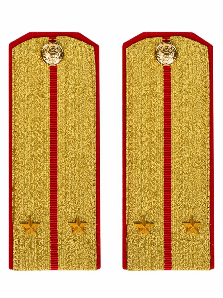 Погоны Общевойсковые парадные Лейтенант картон цвет золотой 752798