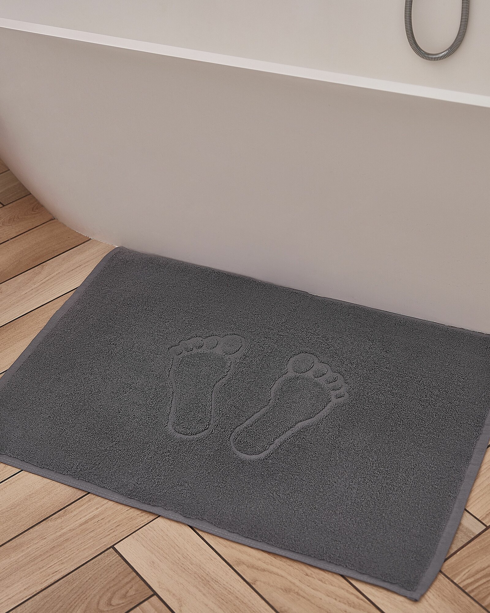 Коврики для ног 50*70 см. SANDAL "люкс", серый, плотность 700 гр.