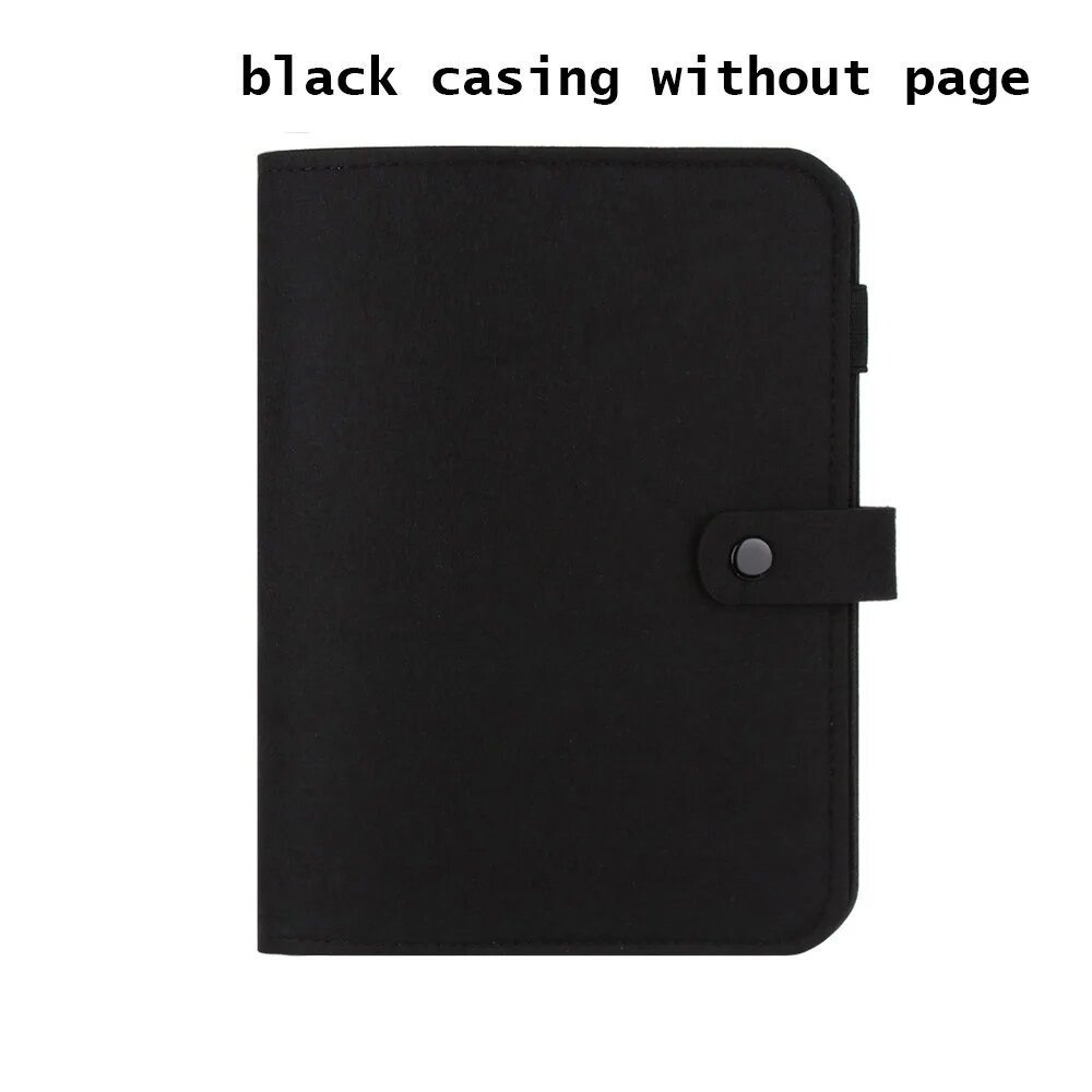 Войлочный блокнот Felt Notebook A5/A6 Черный, A5, black