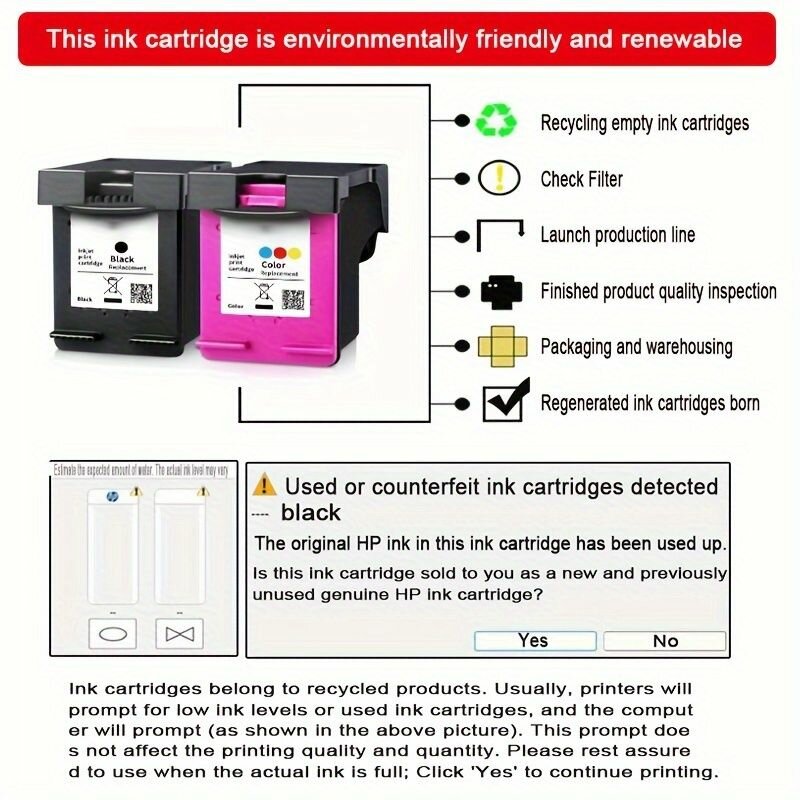 Замена картридж 121XL для HP121 / HP F2483 / HP 121 XL для принтеров Deskjet D2563 F4283 F2423 F2483 F2493 F4213 F4275 Printer. (1/Черный , 1/Цветной)