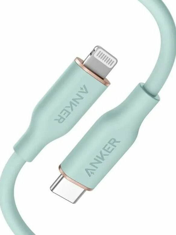 Кабель Anker 641 PowerLine III USB-C to Lightning Cable 0.9m (Flow, Silicone) - Green