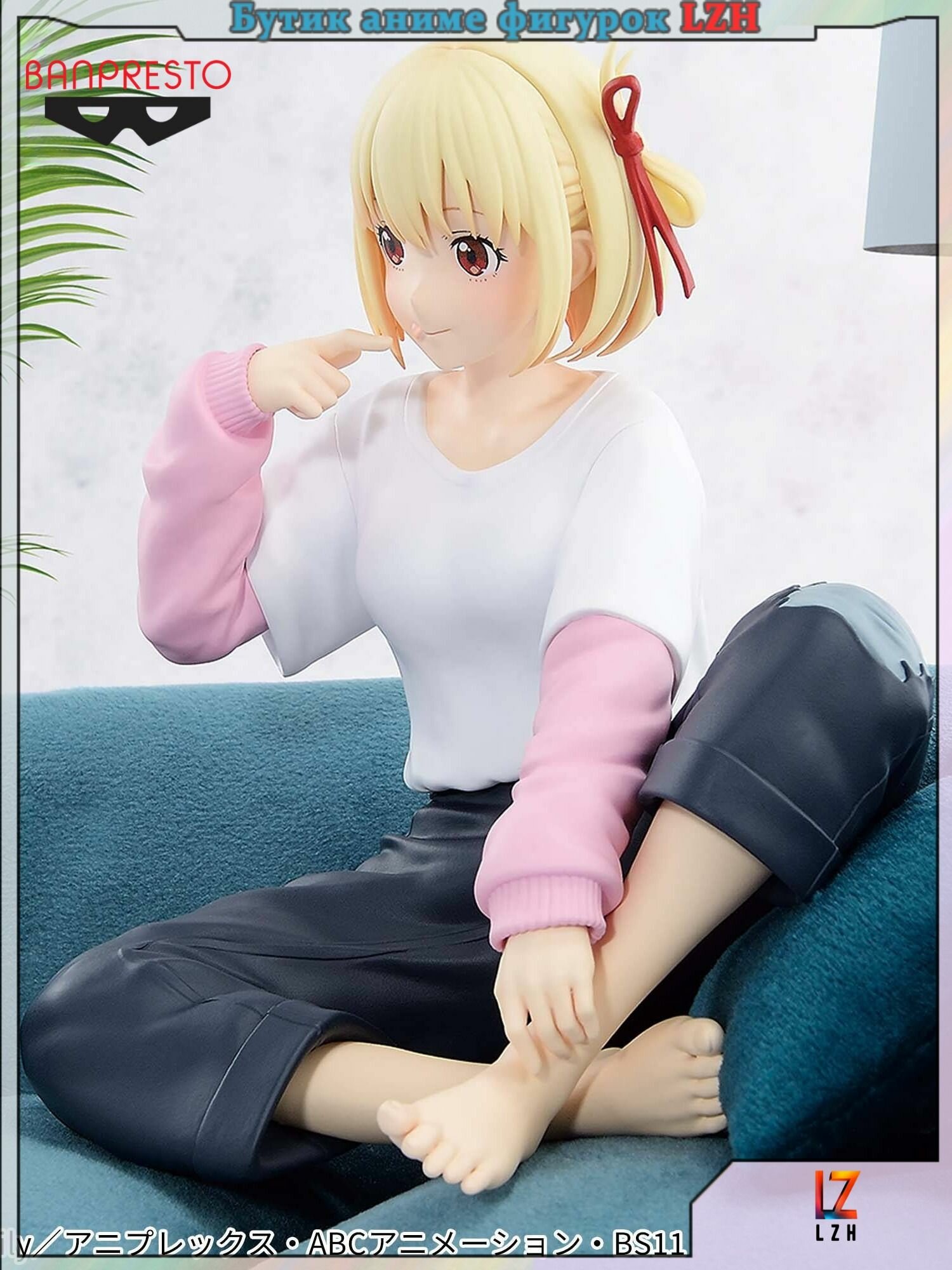 Аниме Фигурка BANDAI Banpresto Тисато Нисикиги(Nishikigi Chisato)Ликорис Рикоил(Lycoris Recoil)11cм