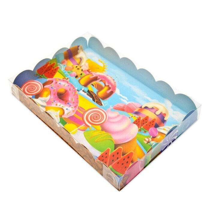 Коробочка для печенья, "Сладкая долина", 22 х 15 х 3 см 5шт, 10839474