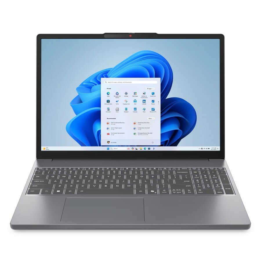 Ноутбук Lenovo IdeaPad Slim 3 15ARP10 15.3" IPS, Ryzen 7 170, 16Гб DDR5, 512Гб, AMD Radeon, Без ОС, серый (83K700PBPS)