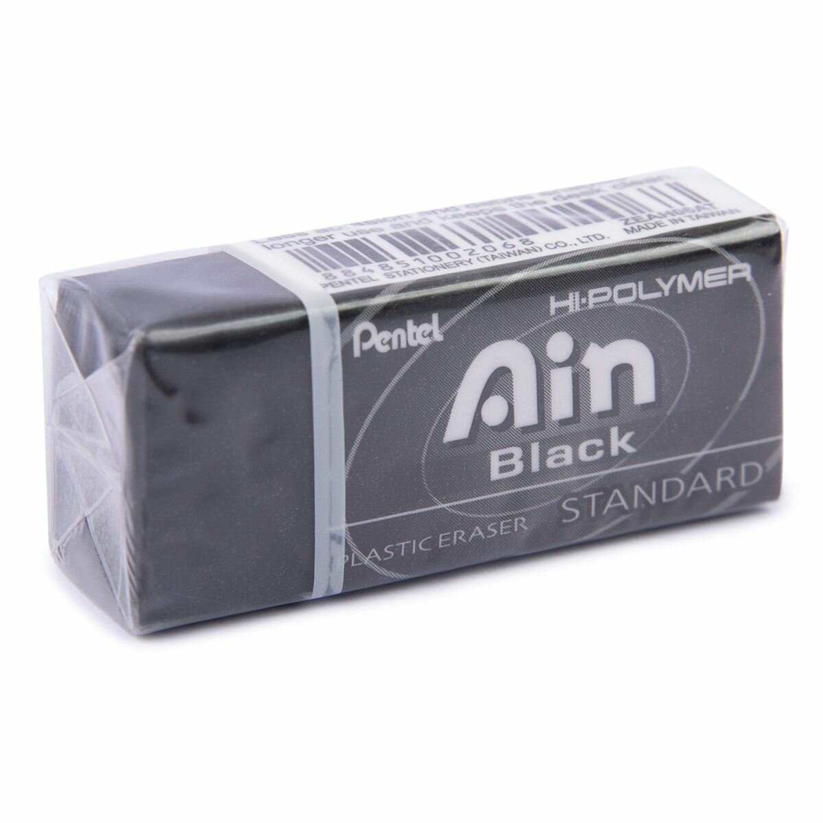 Ластики Pentel "Hi-Polymer Ain Black", 43,4х17,4х11,8 мм, ZEAH06AT, 48 шт
