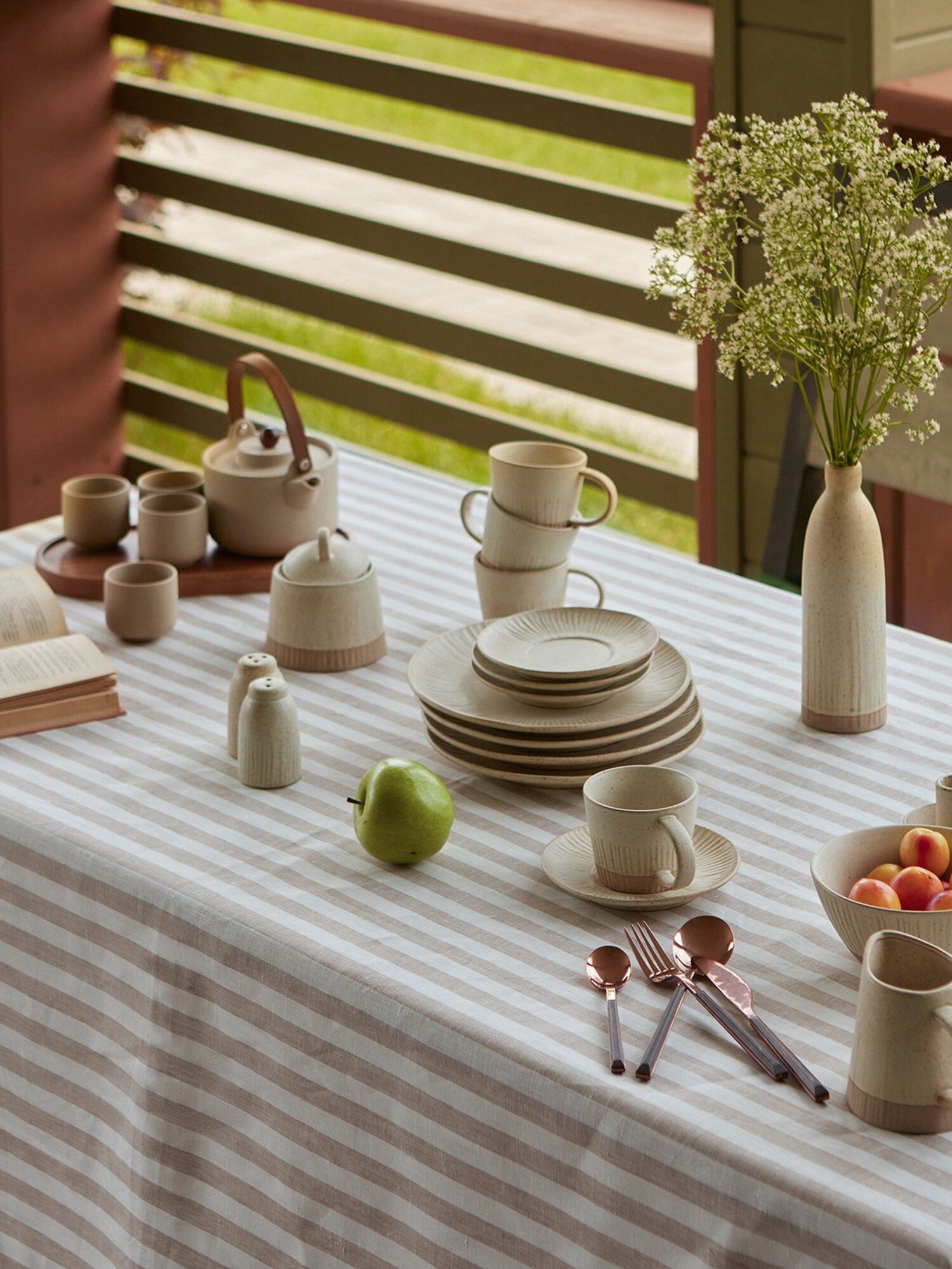 Скатерть на стол SL HOME "Strict line" размер 110×140 см, прямоугольная, 100% лён