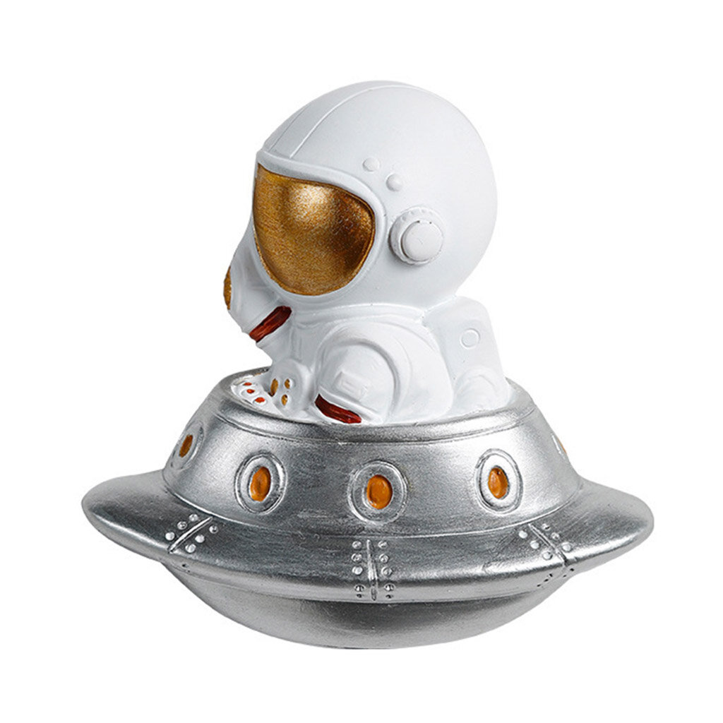 Скандинавский 3d стерео астронавт-астронавт, украшающий стены наклейками с переключателями, креативные наклейки на стены-золото-летающая тарелка