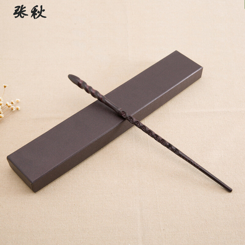 Гарри Поттер Металлическая палочка с сердечником Рождественская подарочная коробка Билет Таблица заклинаний Офисный культурный реквизит для косплея 22. Подарочная коробка с коричневой лентой Чжан Цю