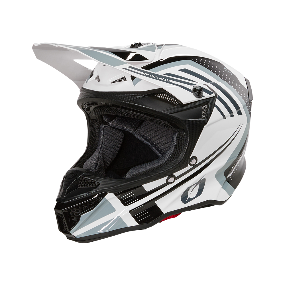 Мотошлем кроссовый O'NEAL 5Series Spike, термопластик ABS, мат, , с выкидными щеками