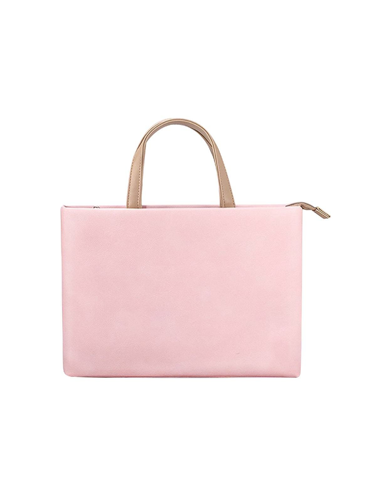 13.3inch Waterproof Laptop Bag Notebook Holder Soft PU Briefcase for Office Lady Crossbody Shoulder Bag