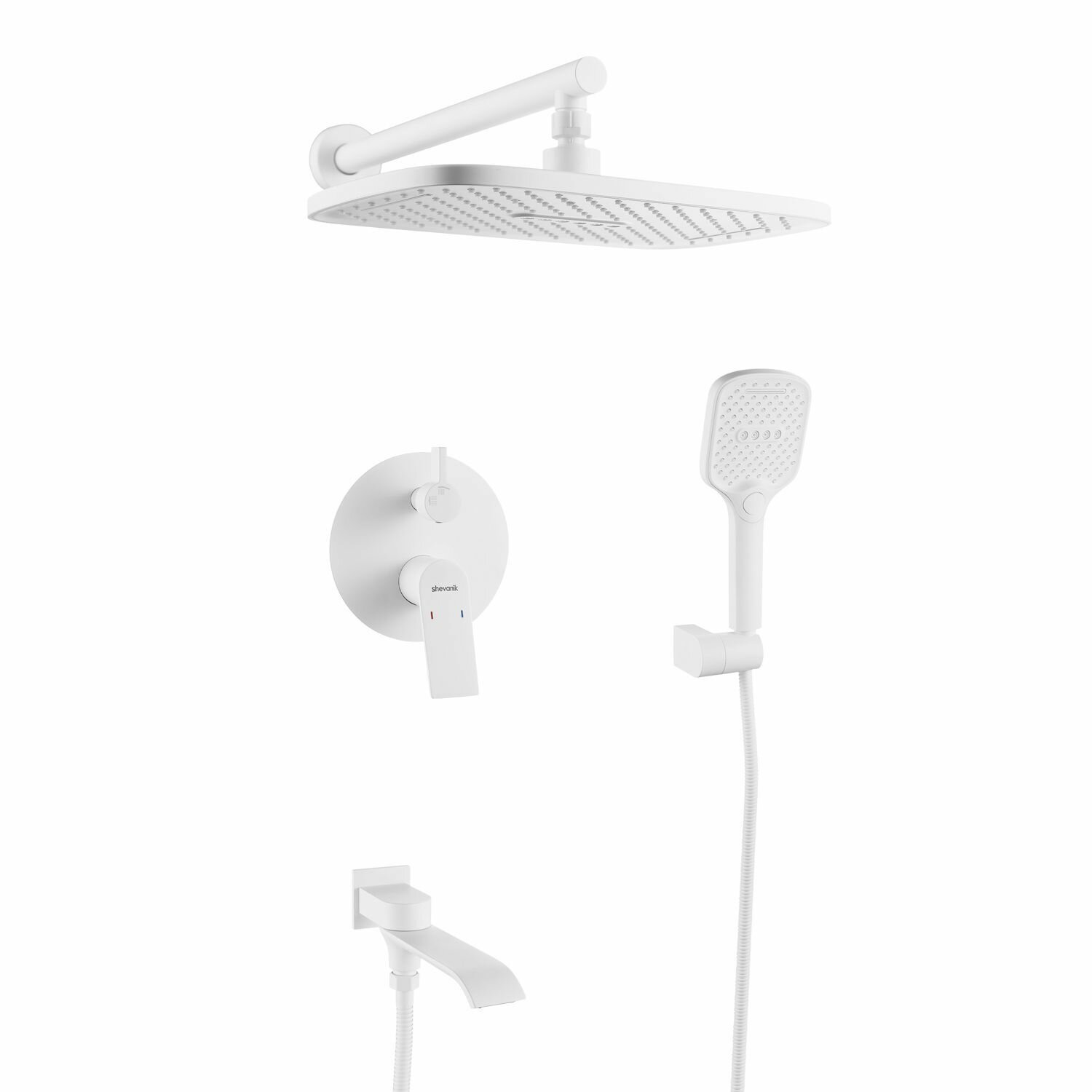 Душевая система Shevanik S4LD13FF5CLQ, Белый