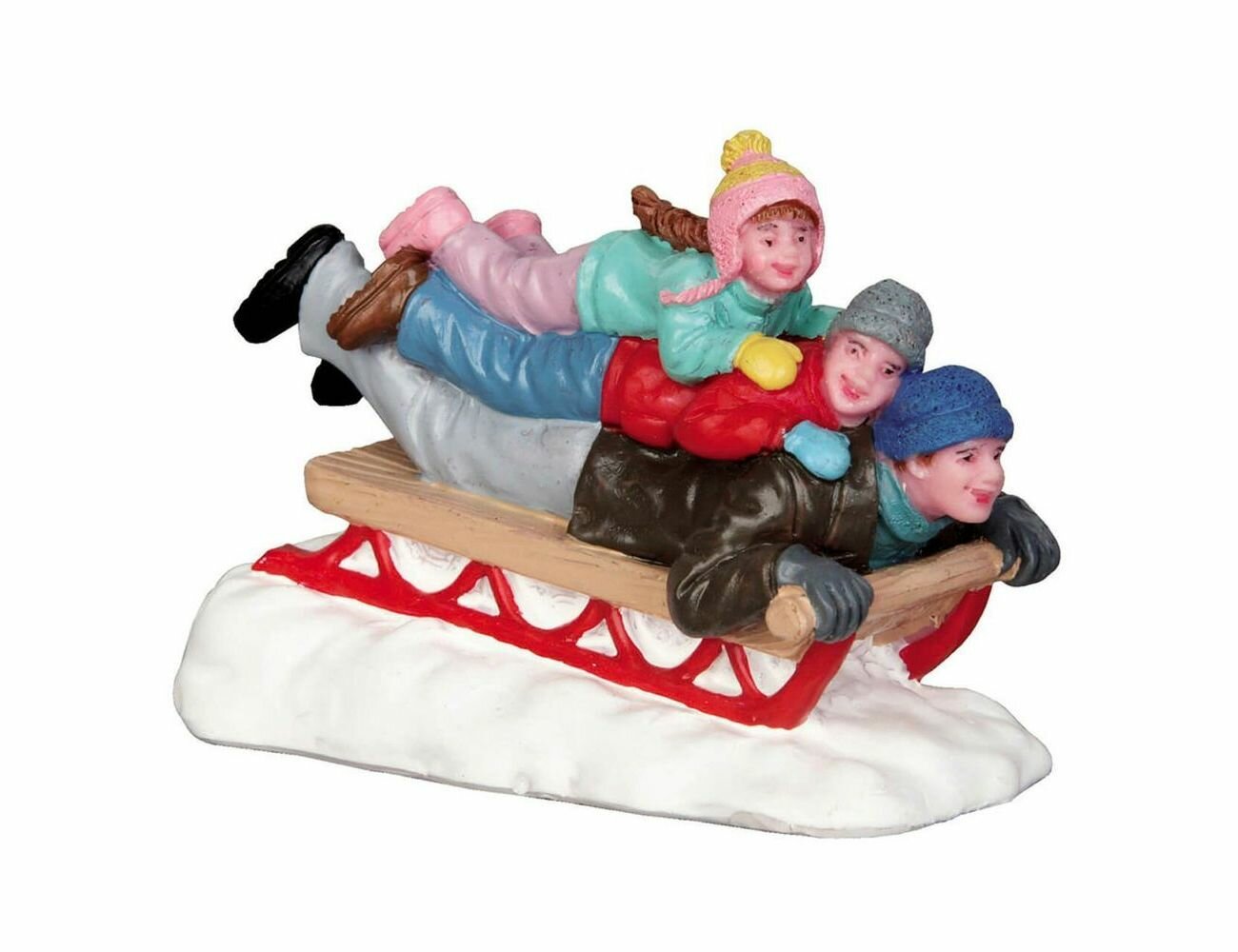 Фигурка 'Папа на санках - мы на папе!', полистоун, 7 см, LEMAX 52329-lemax