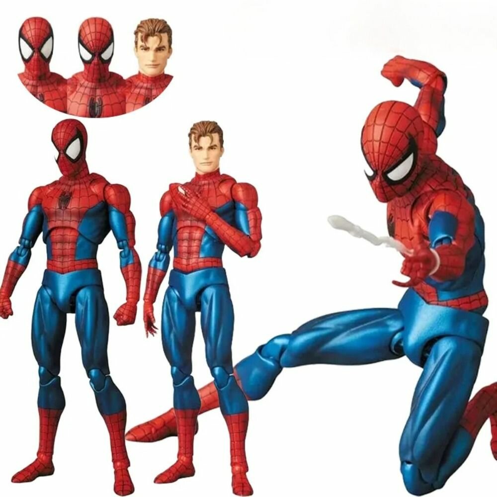 Ct Toys Mafex 075 Человек-паук: Экшн-фигурка Из Комиксов "Удивительный Человек-Паук" (ПВХ, Коллекционная Модель, Подарок Для Мальчиков)