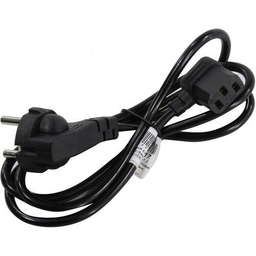 EXEGATE кабели EX273393RUS Кабель питания PC - 1,2 OfficePC 450W Евровилка Schuko - >С13 угловой VDE - 250V черный, 1.2м