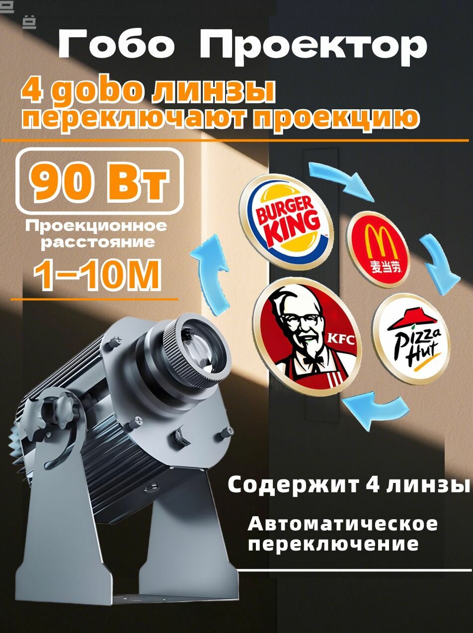 Проектор с переключающим рисунком