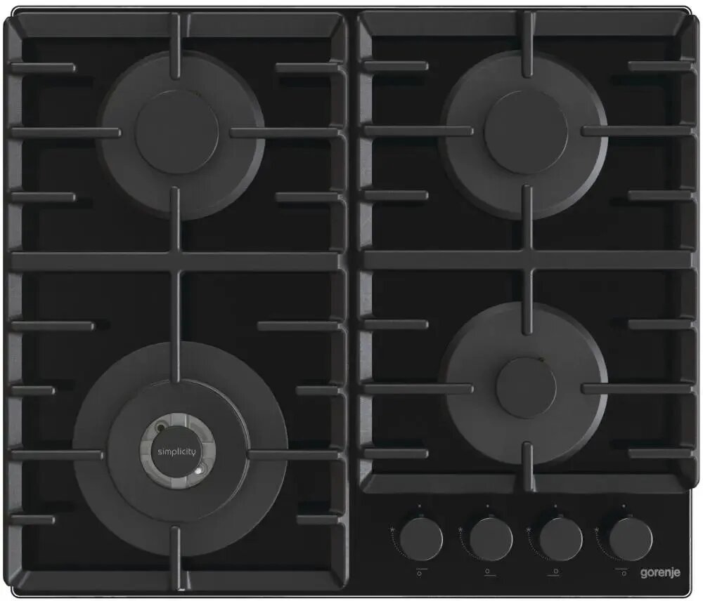 Газовая варочная поверхность Gorenje Simplicity GTW642SYB черный