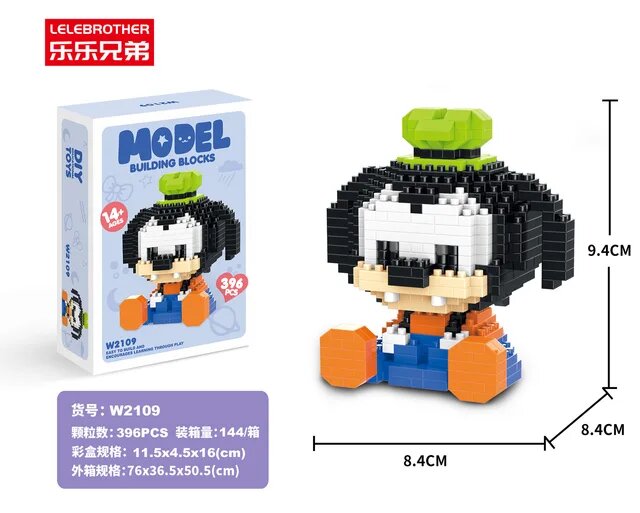 Disney Micro Building Blocks Микки Маус Гуфи Плуто Минни Маус Sanrio Anime Mini Bricks Figure Toys Toy For Children Gift