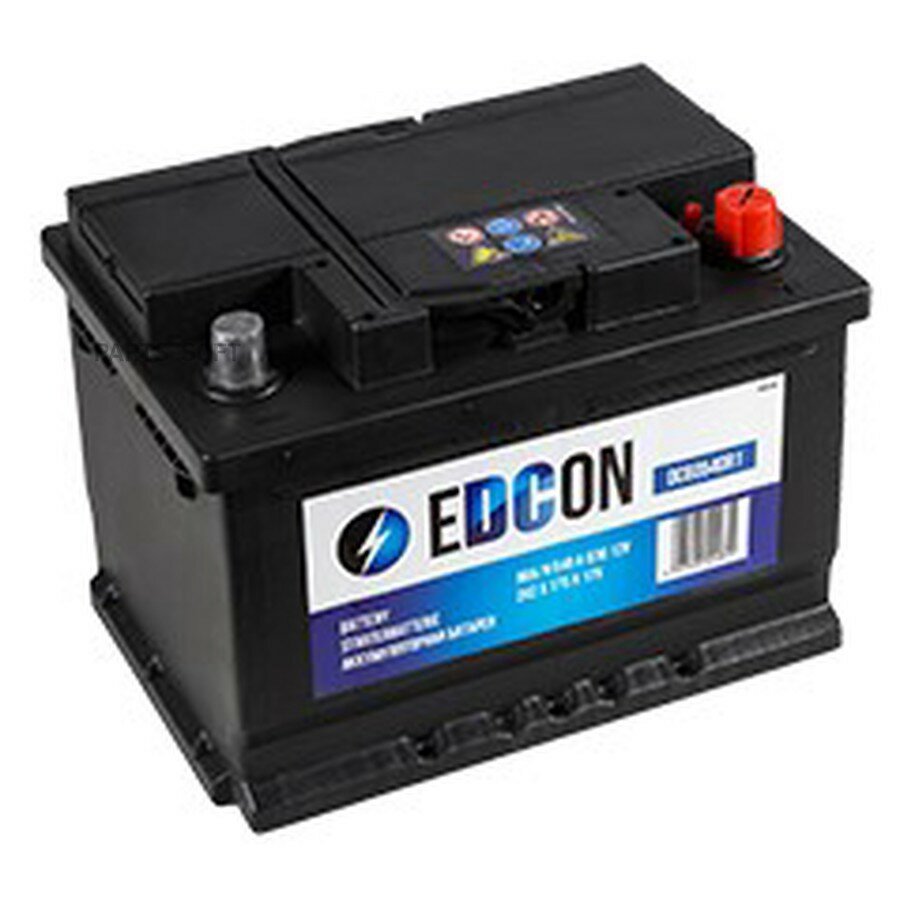 Аккумуляторная батарея 19.5/17.9 +справа 60Ah 540A 242/175/175 от официального дистрибьютора, EDCON, артикул DC60540R1