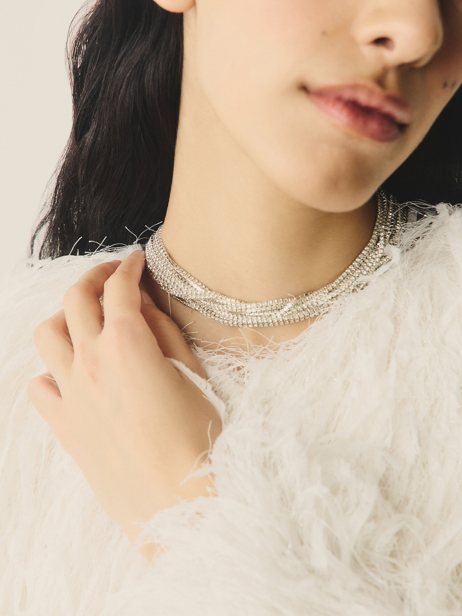 Колье, стекло