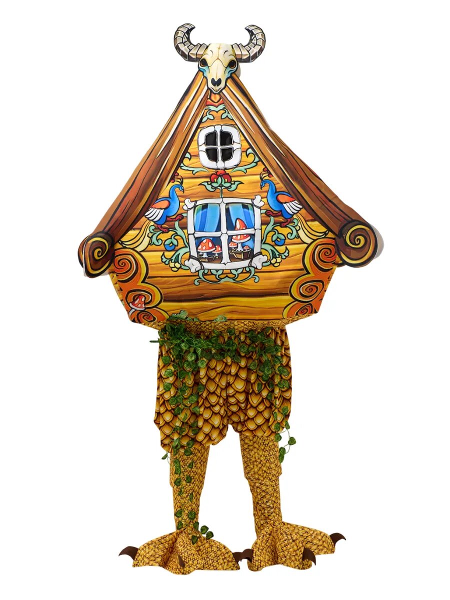 Карнавальный костюм избушки ростовая кукла взрослая, коричневый