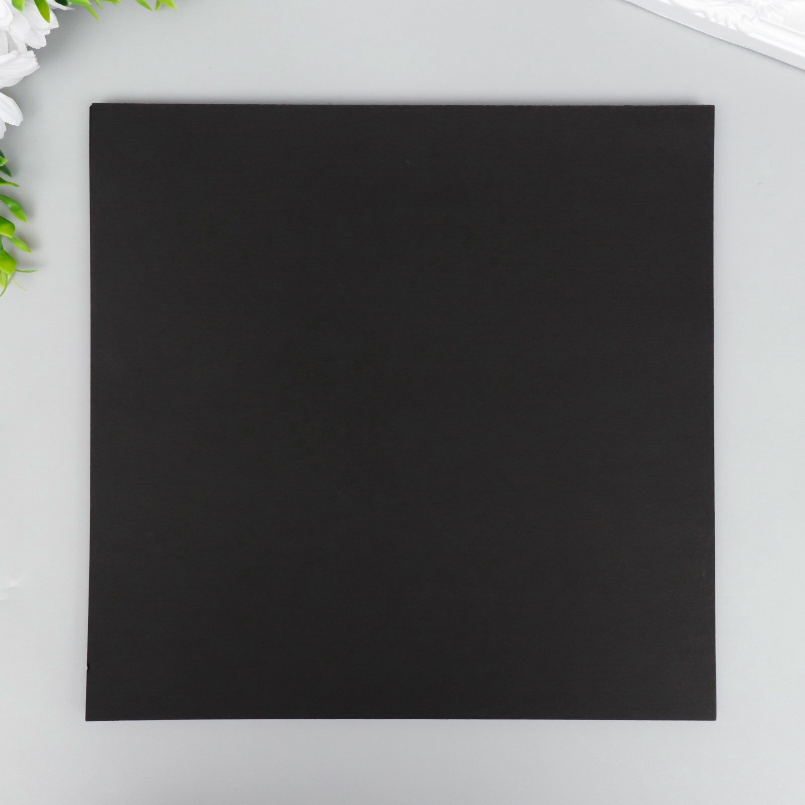 Лист для фотоальбома чёрный, плотность 250 г, набор 30 шт, 26x26 см