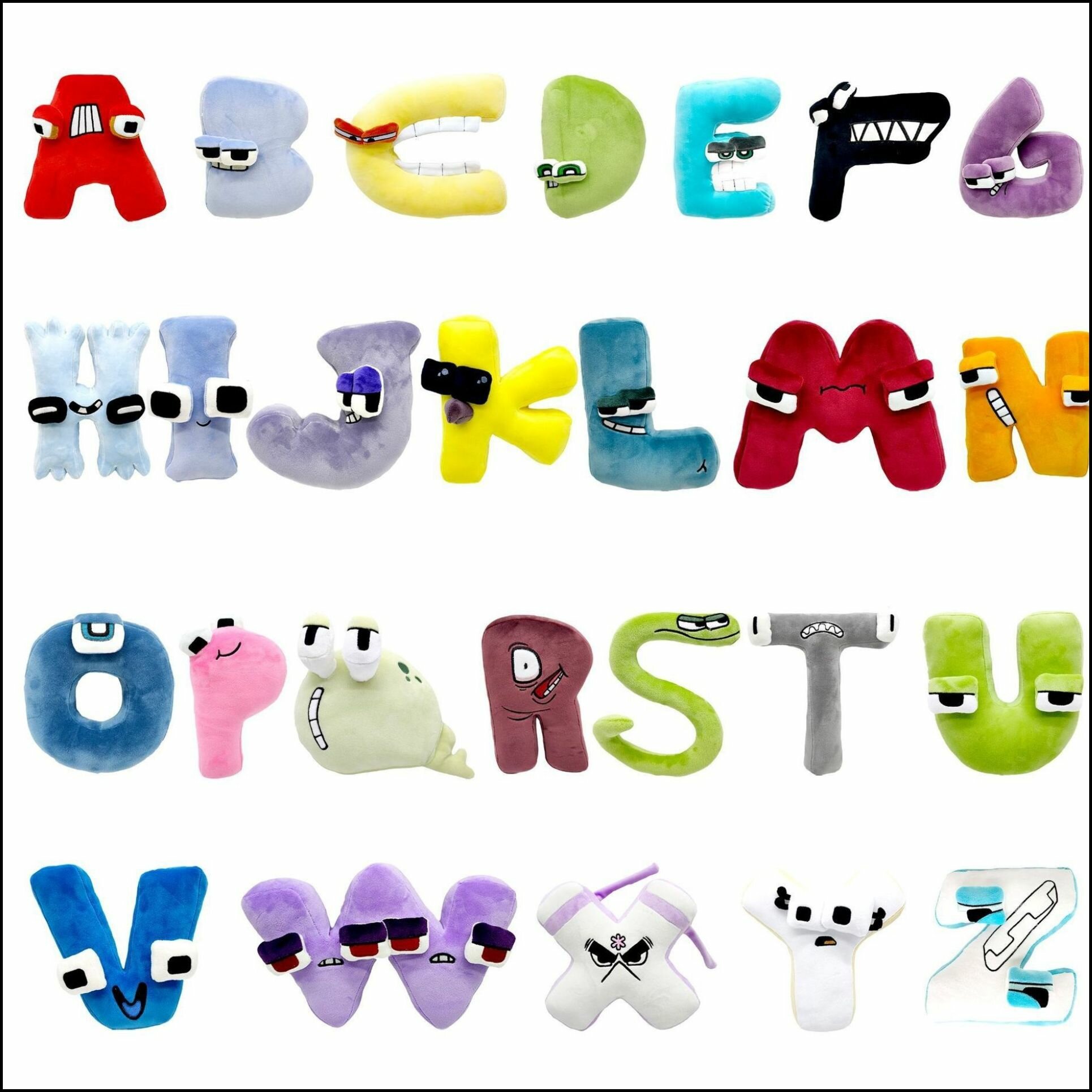 Алфавит Лора мягкая игрушка Alphabet lore буквы