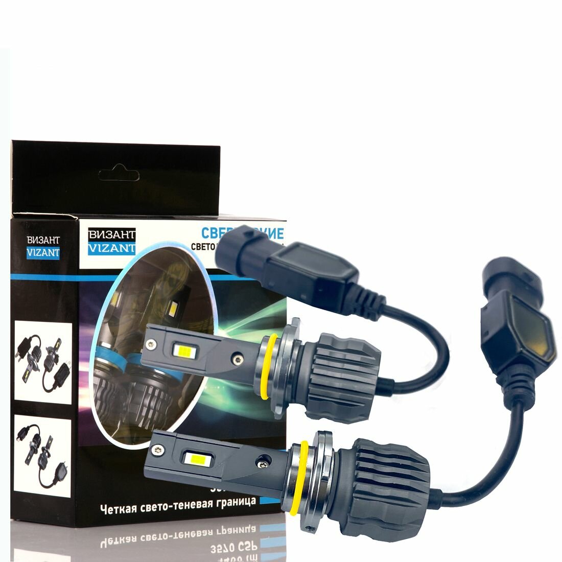 Светодиодные лампы Vizant D20 цоколь HB3 9005 CSP 3570 24W 4400lm 5000k (2 шт.)