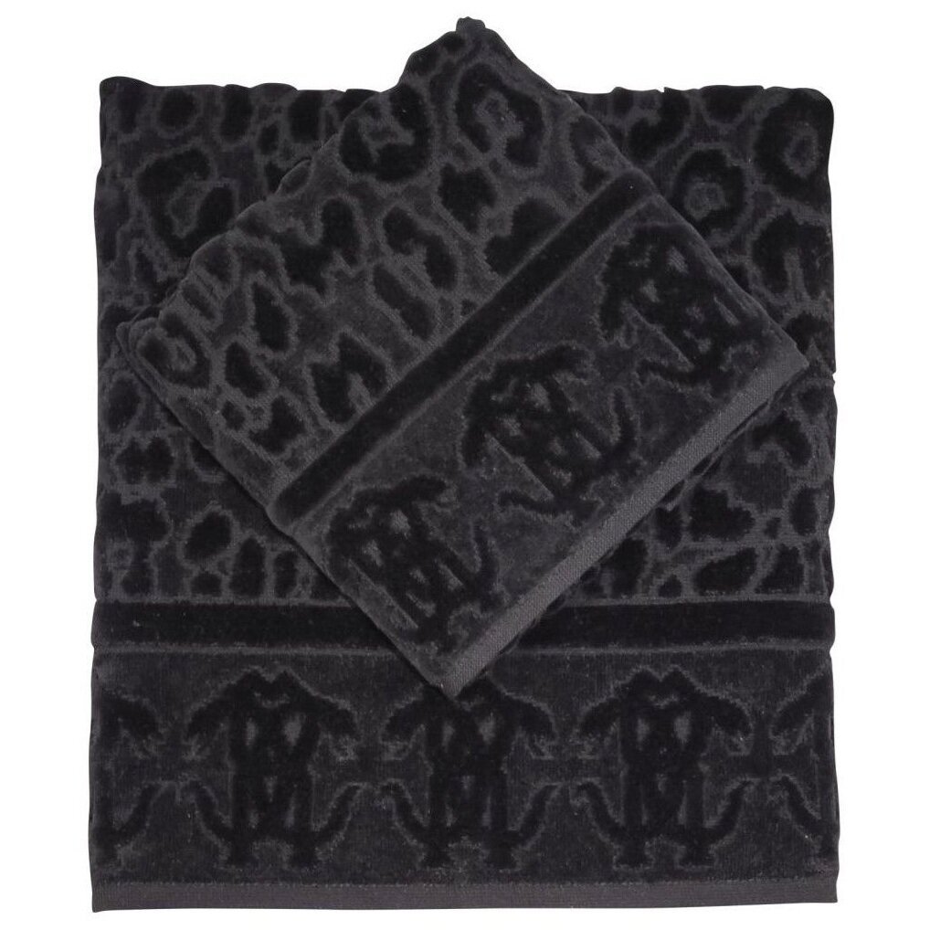Набор полотенец Roberto Cavalli Giaguaro Cotone Set di asciugamani Nero RCV/441132