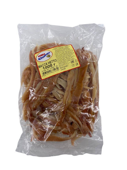 Кальмар тихоокеанский сушено-вяленый со вкусом мяса краба Премиум, 1 кг.