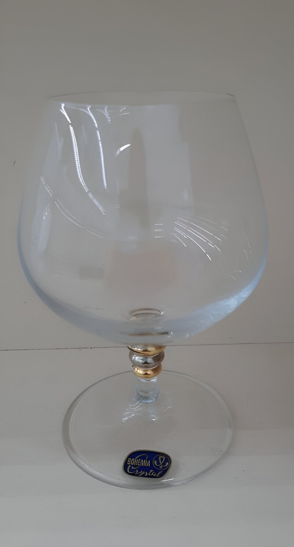 Бокал Bohemia Crystal "Оливия", для бренди, стекло, 400 мл, на ножке