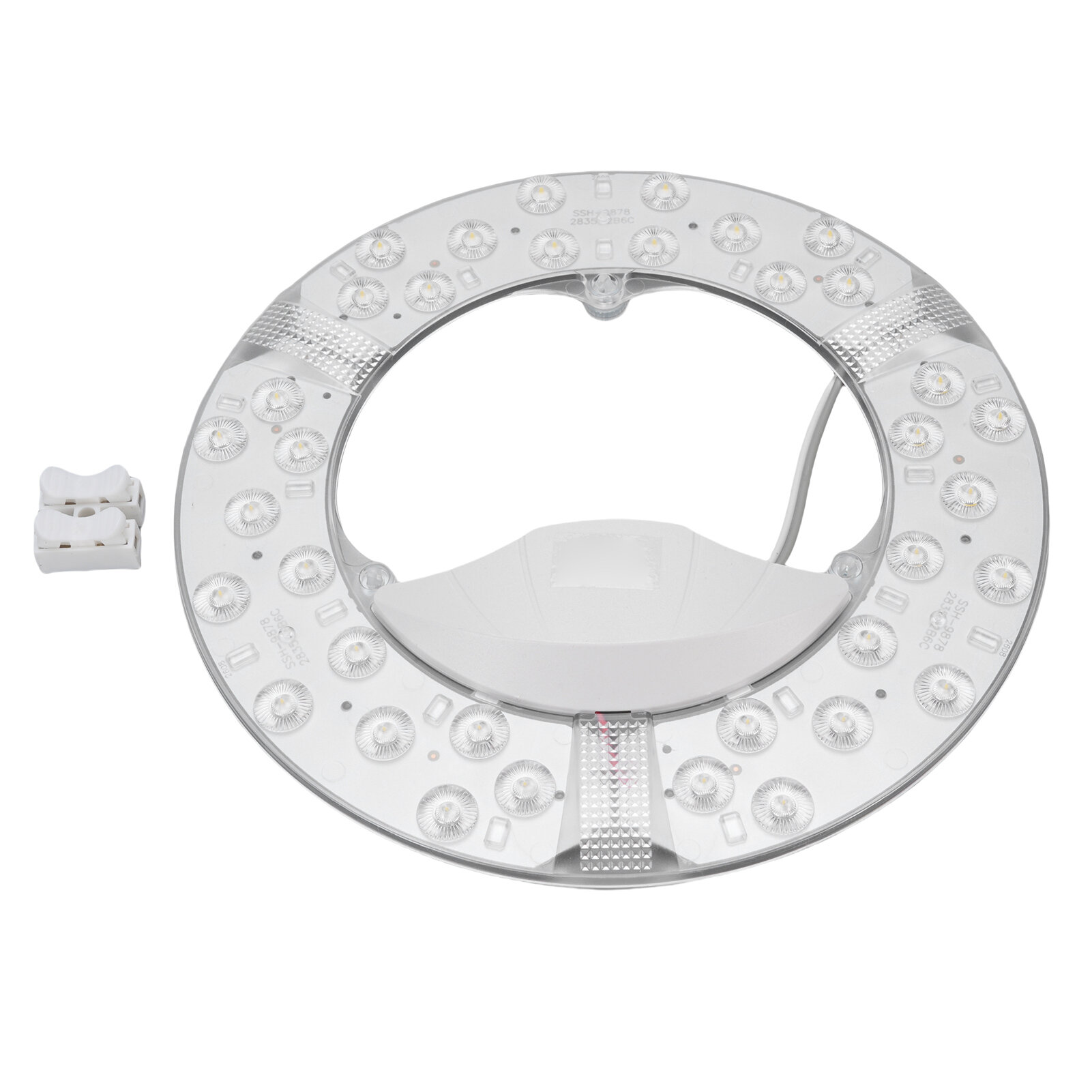 Потолочный вентилятор Светодиодный светильник Энергосберегающий белый цвет Потолочный светильник Комплект для модернизации Круглый светильник Сменная панель ПК Плата 36 Вт 210 мм / 8,26 дюйма