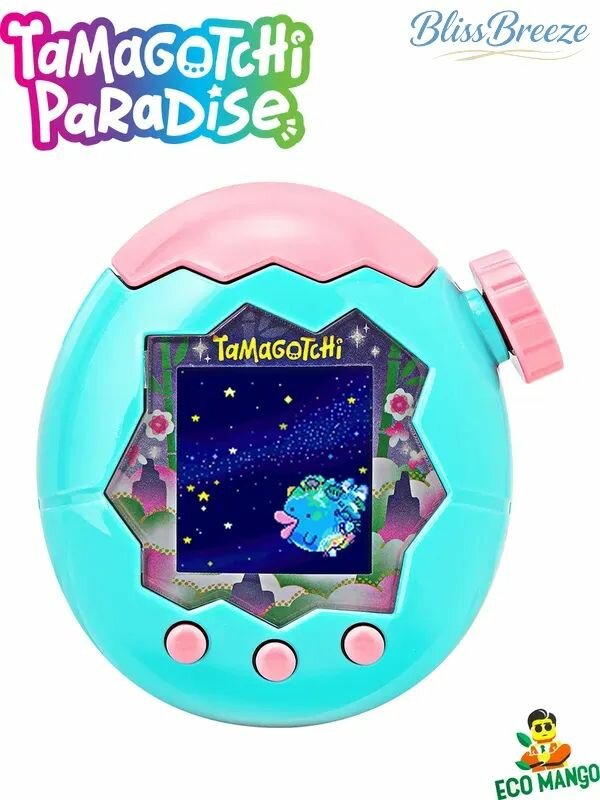 Виртуальный питомец Bandai Tamagotchi Paradise, Нефритовый лес, меню на английском языке