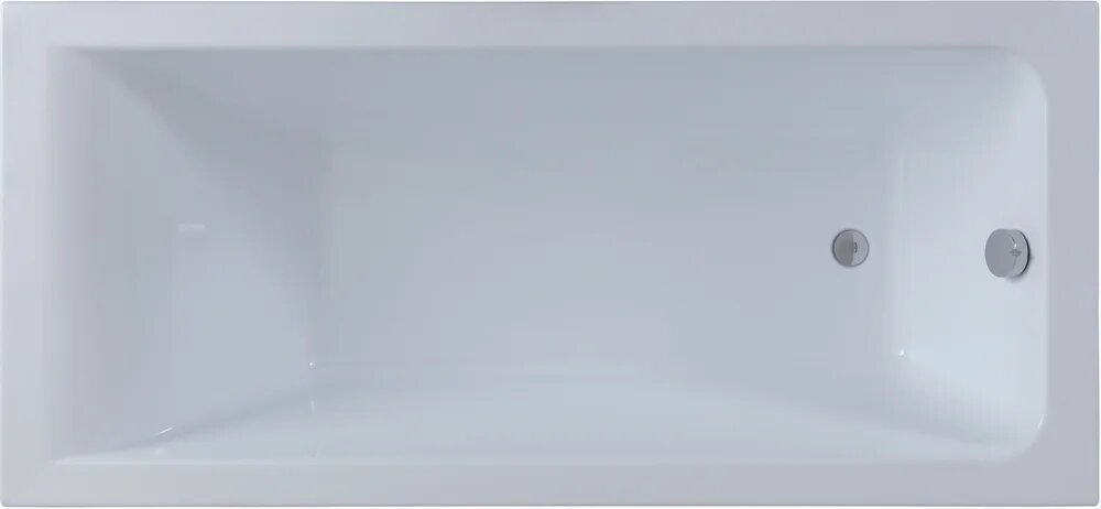 Акриловая ванна Aquanet Bright 233143 180x80, с каркасом, пристенная, белая, глянцевая, прямоугольная