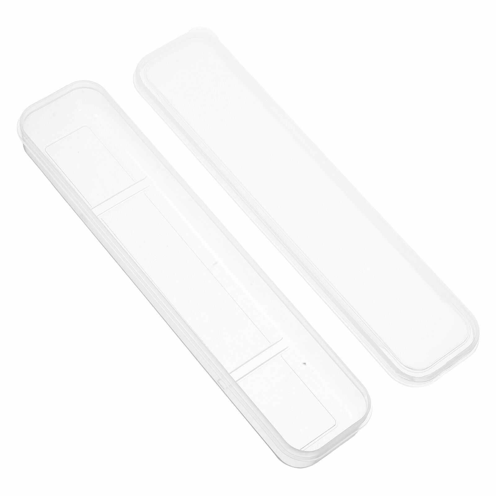 Портативный дорожный футляр для столовых приборов, футляр с откидной крышкой, футляр для палочек для еды, футляр для ложек (большой прозрачный).