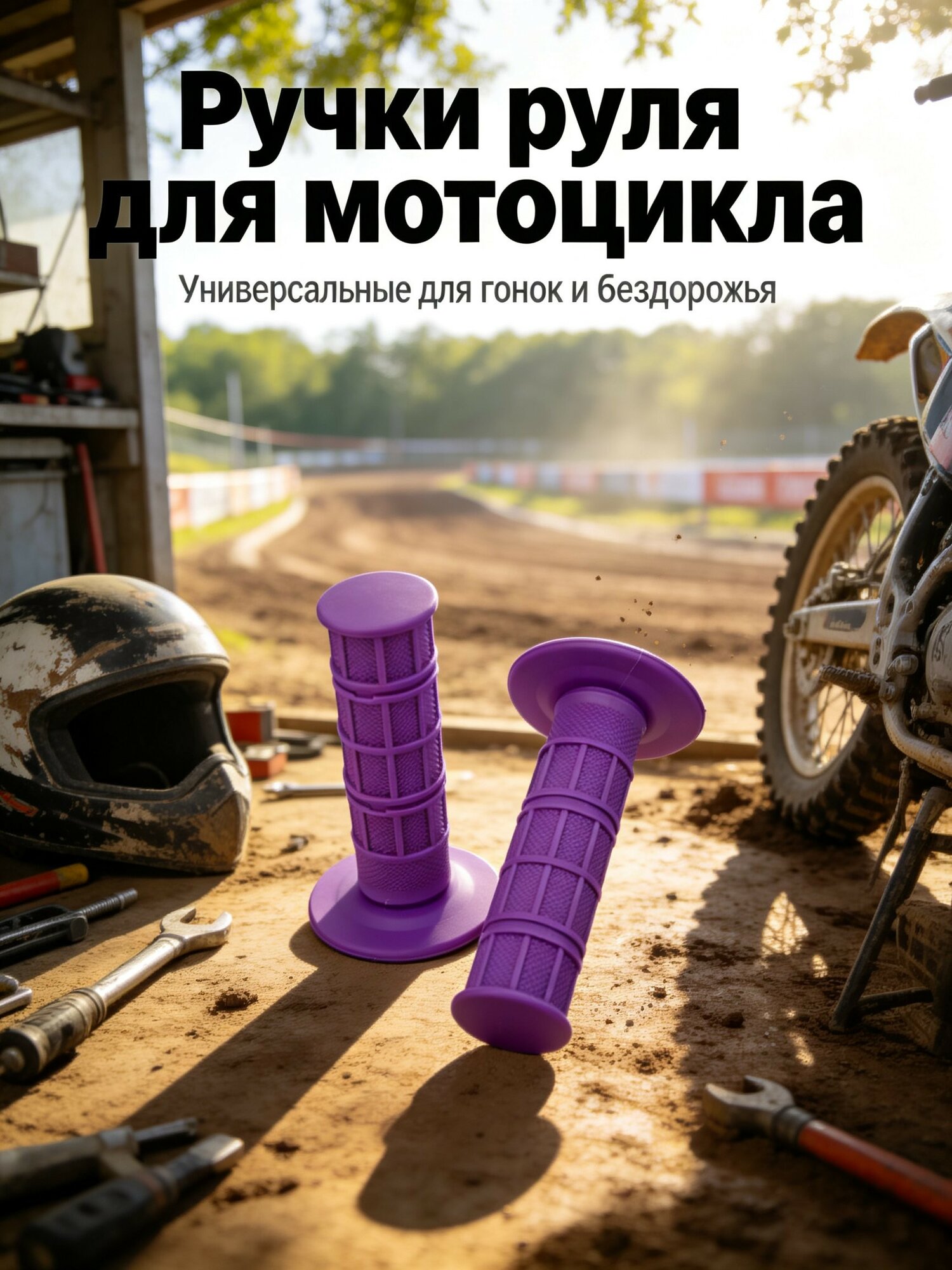 Силиконовые грипсы 22 мм (7/8 дюйма), универсальные для мотоцикла, питбайка, скутера, кросс и эндуро