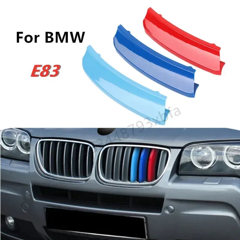 3 шт. передняя решетка для почек, накладка на рамку для BMW X3 E83 2007-2010 F25 X3 E83 2007-2010