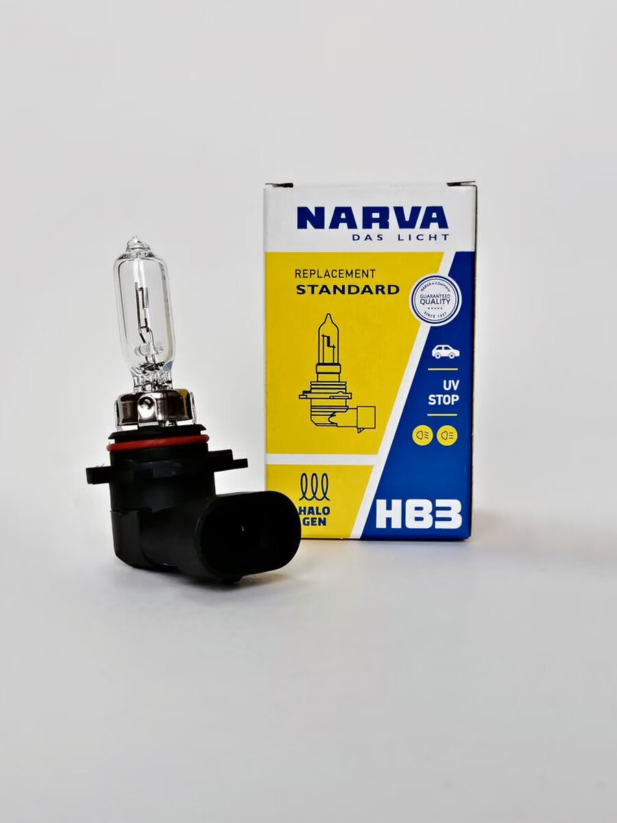 Лампа галогенная Narva Standard HB3 12V 65W P20d 480053000