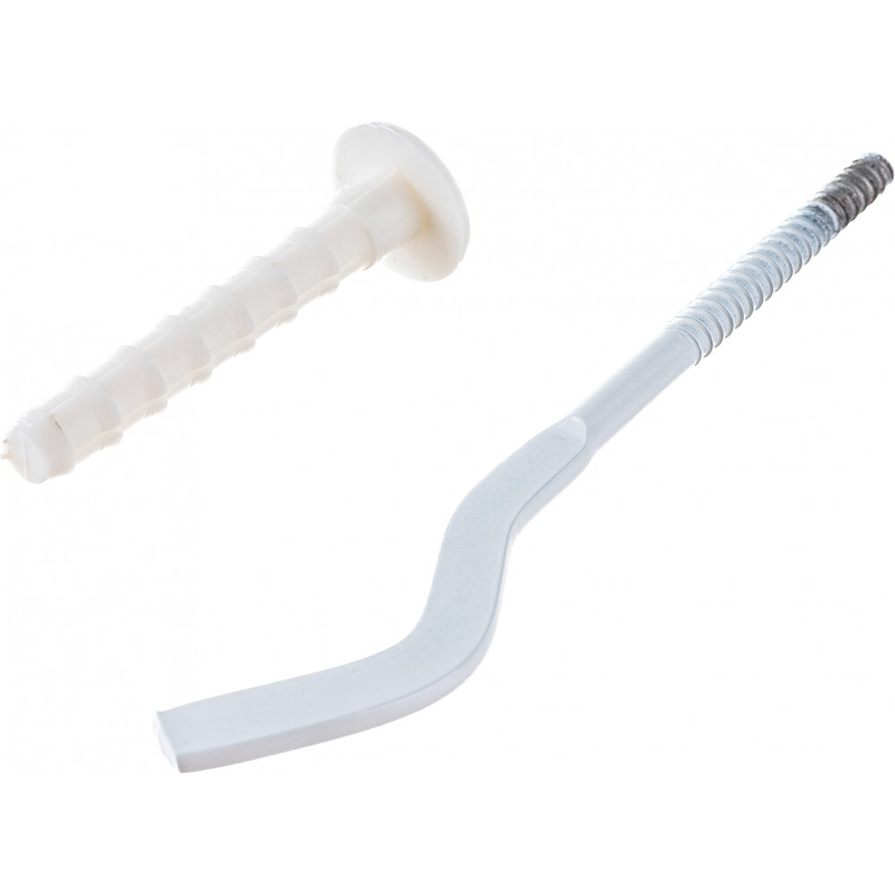 Кронштейн штырьевой белый плоский RIFAR твек 6.3 из пластика и стали, бытовой тип, прочный крепёж для бытовой техники