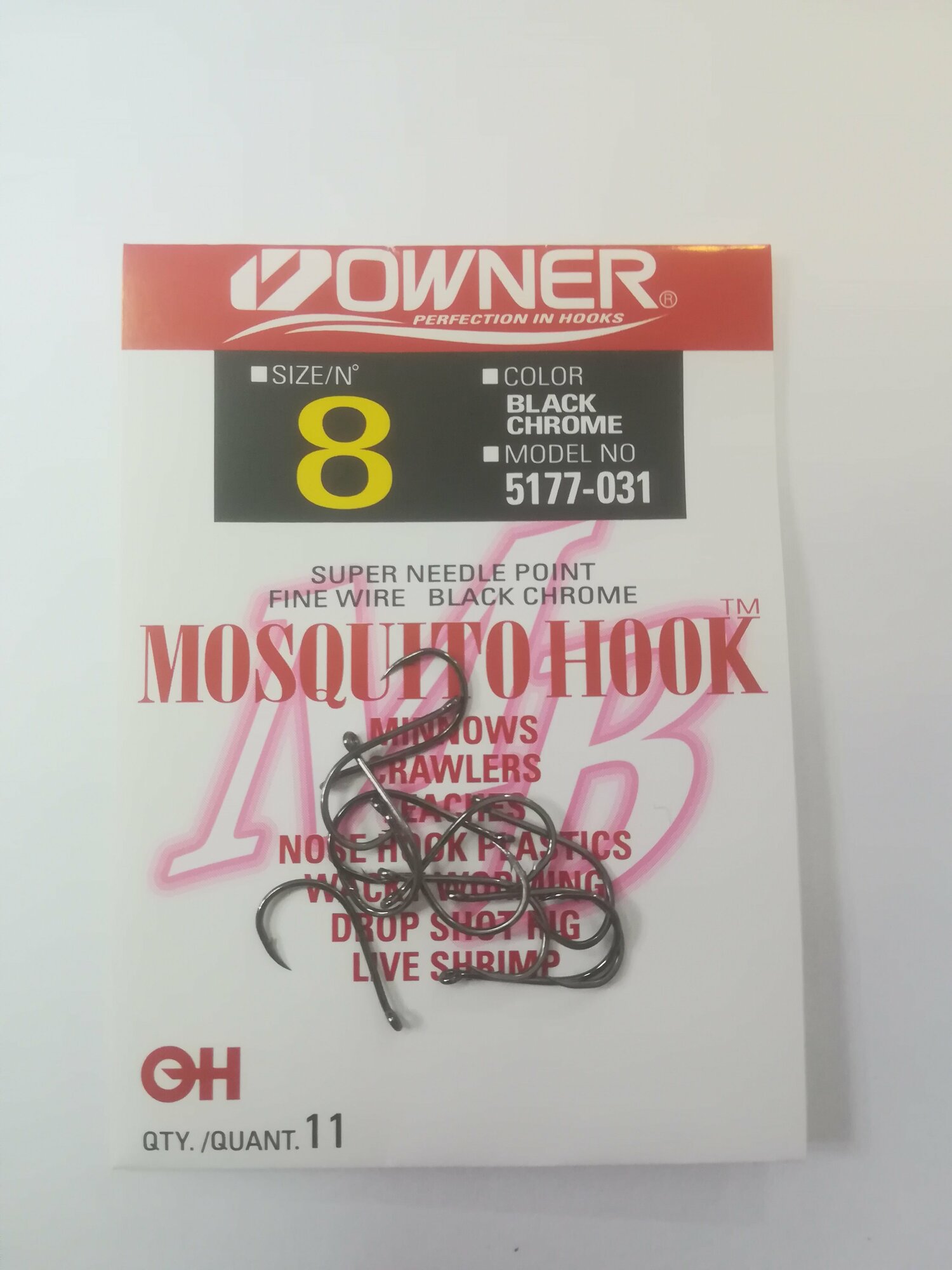 Крючок OWNER mosquito hook 5177 №8