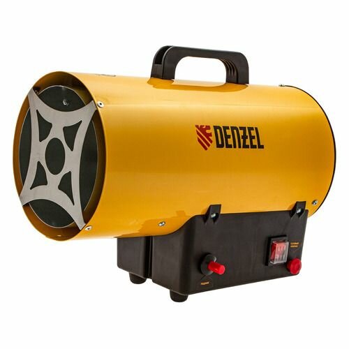 Газовая тепловая пушка DENZEL GHG-15, 15кВт, желтый [96477]