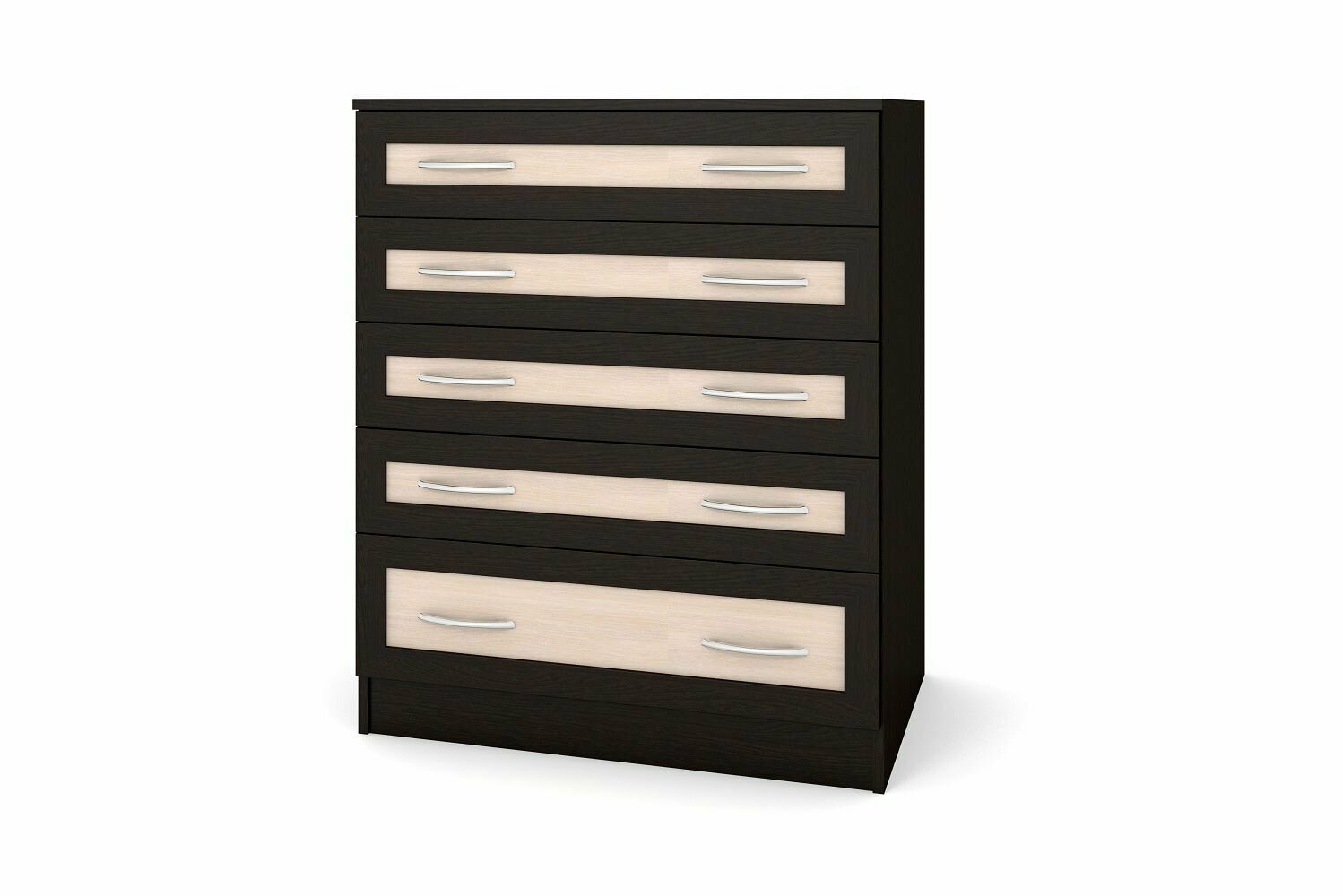 Комод Иван 0:5 80х50х100 венге цаво, дуб млечный, рамка квадро