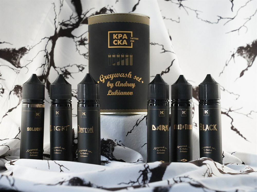 Краска Tattoo Ink Сет грейвошей Андрея Лукьянова 60 мл