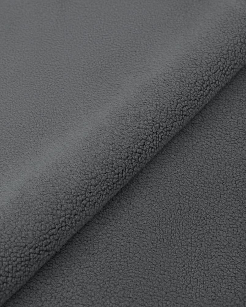 Ткань флис 180 гр, цвет серый. Готовый отрез 1*1,5м