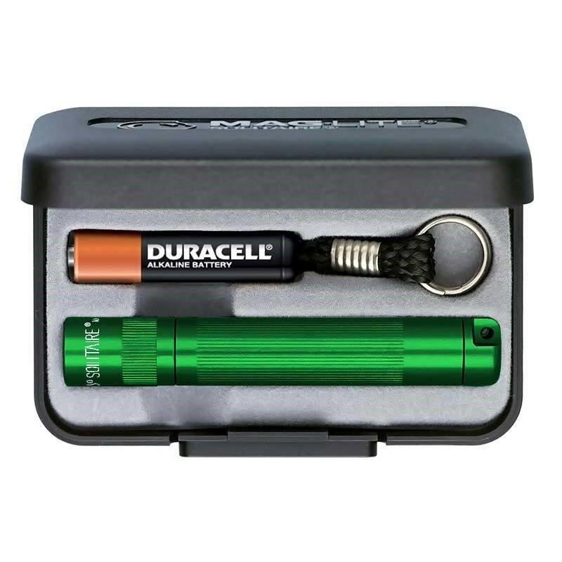 Фонарь-брелок MagLite (МагЛайт) зеленый в подарочной упаковке