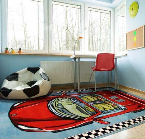 Детский ковер на пол в детскую 115х150 см ворс 10 мм 258213 KoverVDom
