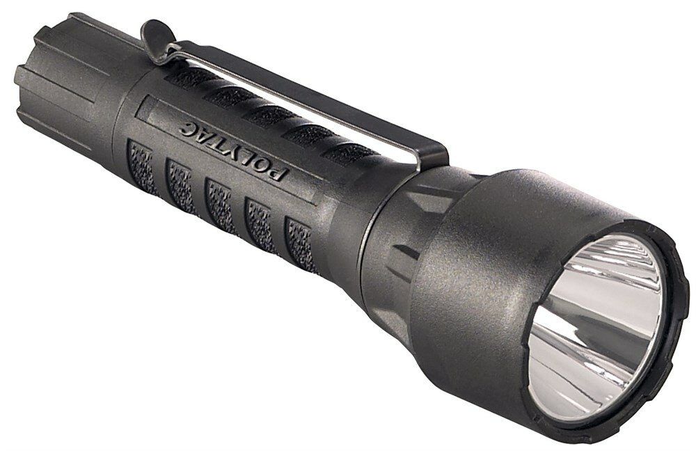 Фонарь Streamlight (Стримлайт) PolyTac Led HP with Wtite LED. Includes 2 CR123A lithium batteries. Black
